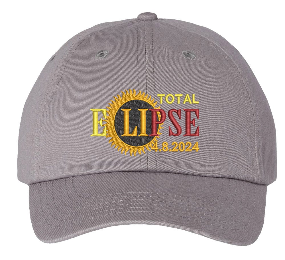 Total Solar Eclipse 4.8.2024 Baseball Cap, Solar Eclipse Hat, Celestial ...