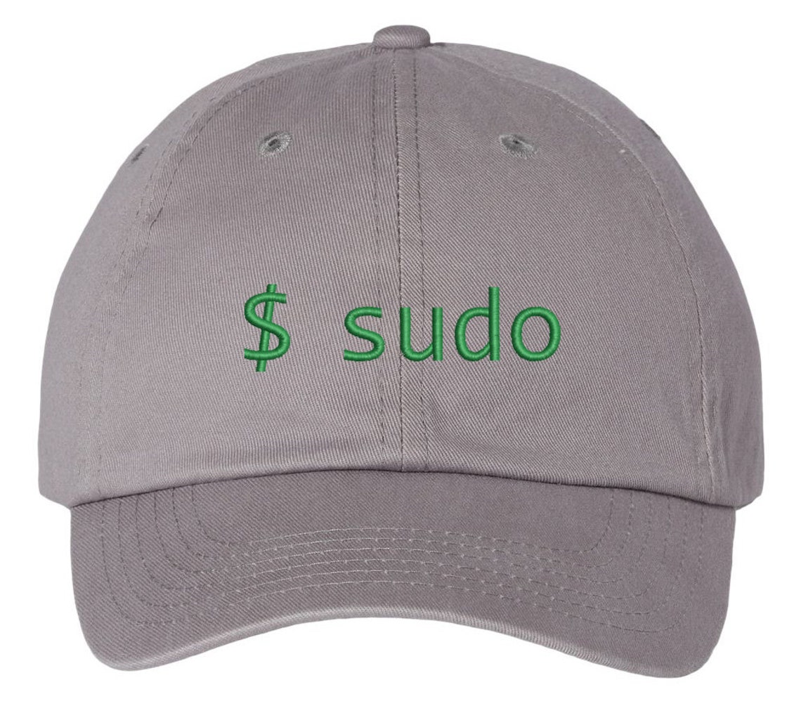 Sudo Linux Hat Linux Command Prompt Hat Linux Admin Hat - Etsy