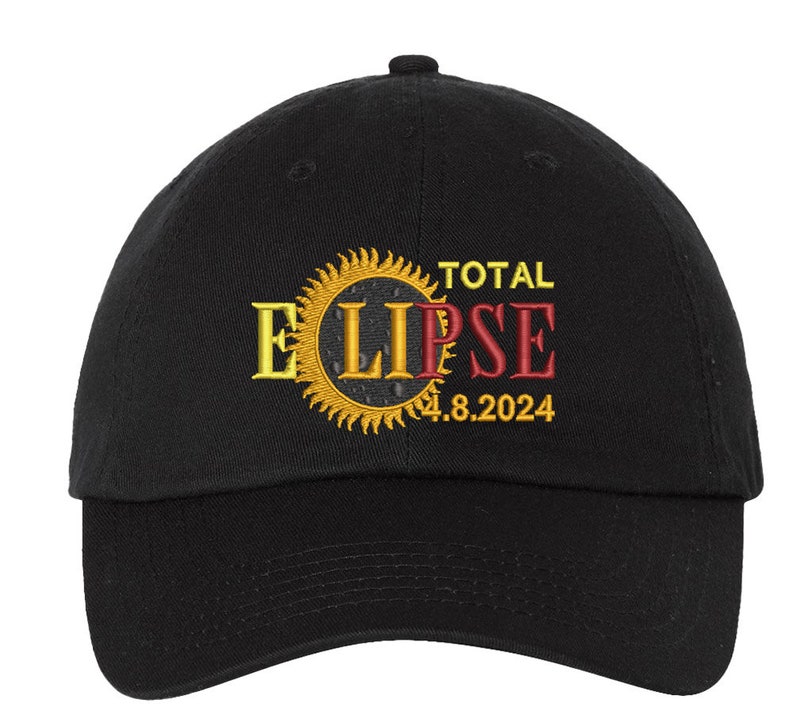 Total Solar Eclipse 4.8.2024 Baseball Cap, Solar Eclipse Hat, Celestial Vibes Hat - Etsy