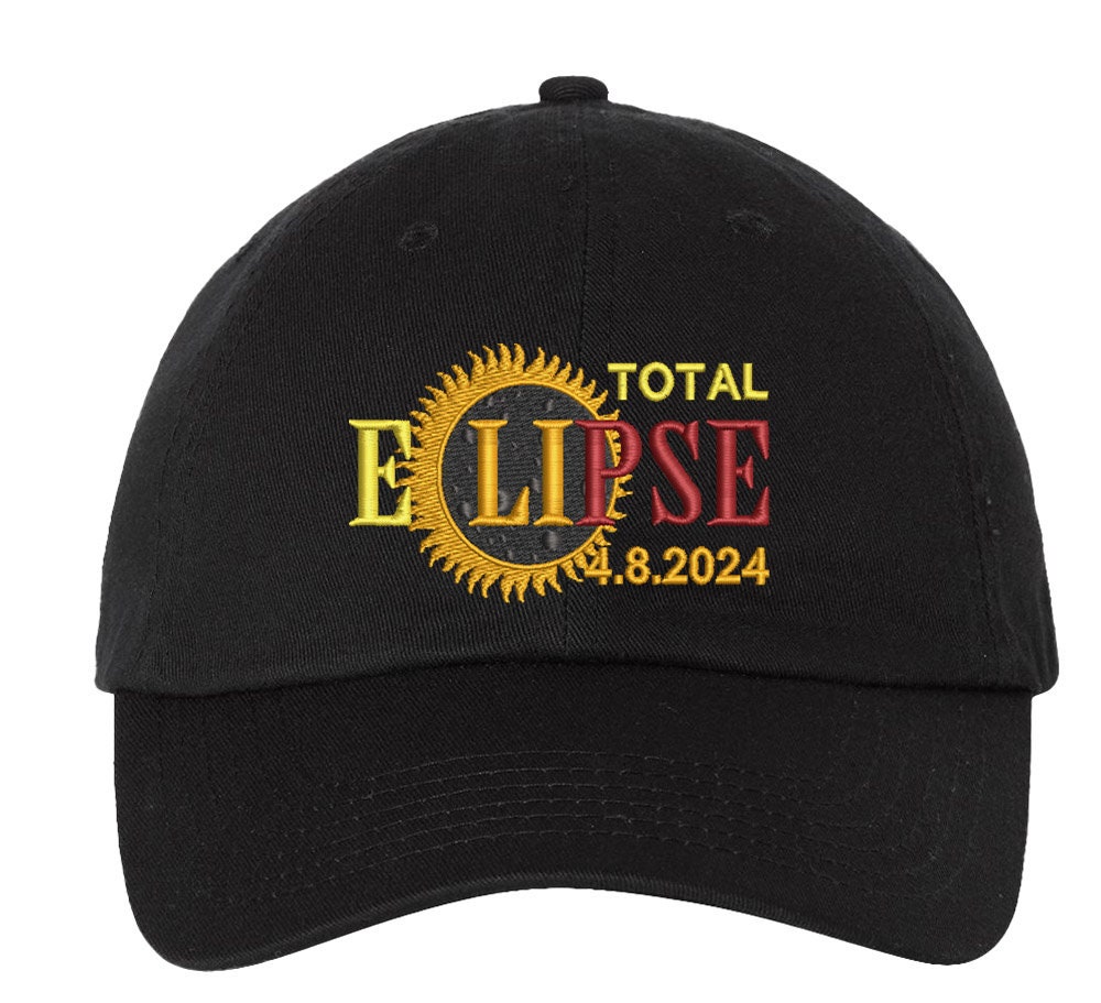 Total Solar Eclipse 4.8.2024 Baseball Cap, Solar Eclipse Hat, Celestial ...