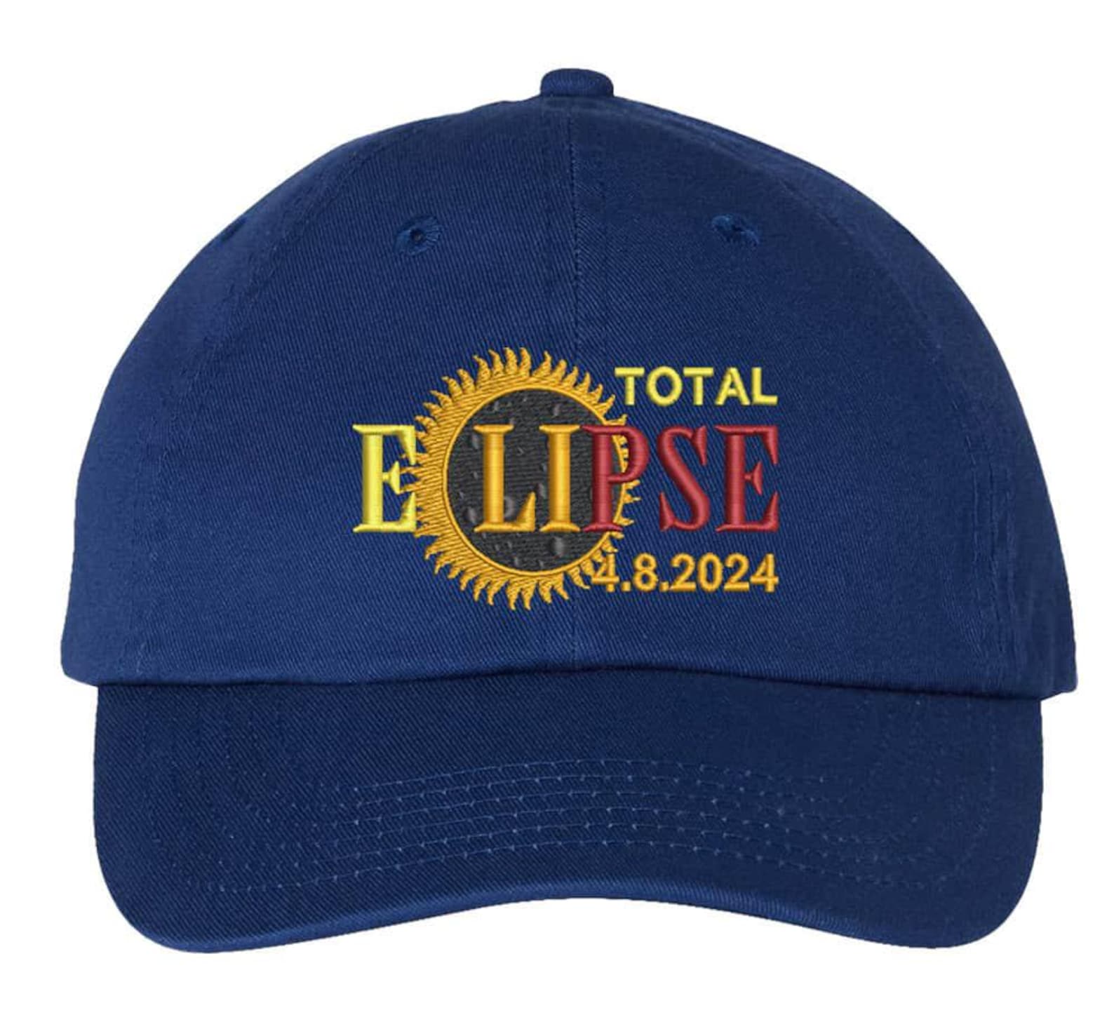 Total Solar Eclipse 4.8.2024 Baseball Cap, Solar Eclipse Hat, Celestial ...