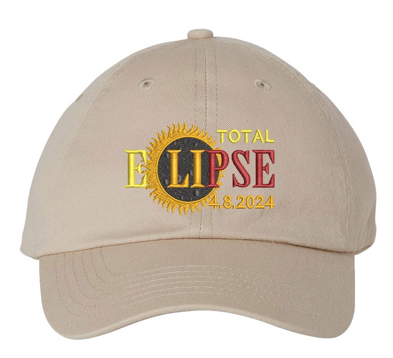 Total Solar Eclipse 4.8.2024 Baseball Cap, Solar Eclipse Hat, Celestial ...