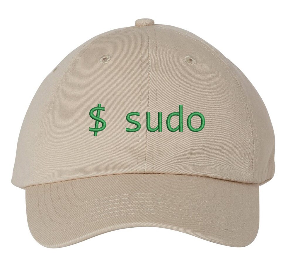 Sudo Linux Hat Linux Command Prompt Hat Linux Admin Hat - Etsy