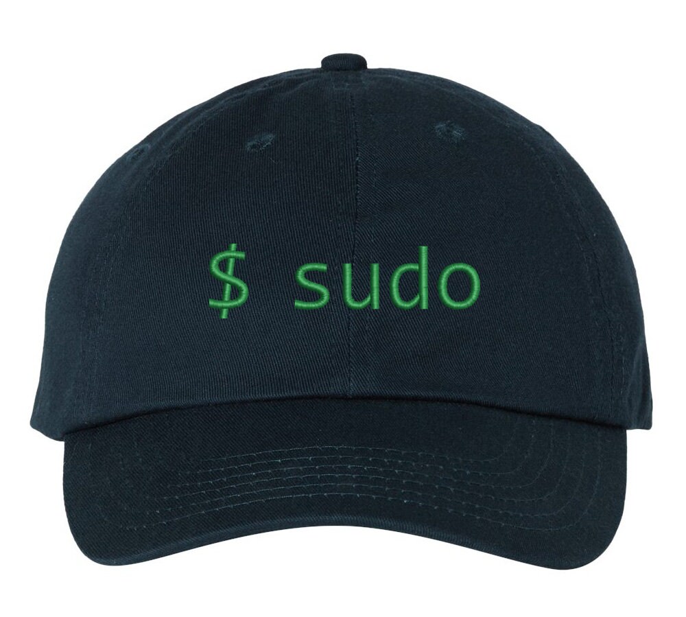 Sudo Linux Hat Linux Command Prompt Hat Linux Admin Hat - Etsy