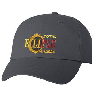 Total Solar Eclipse 4.8.2024 Baseball Cap, Solar Eclipse Hat, Celestial ...