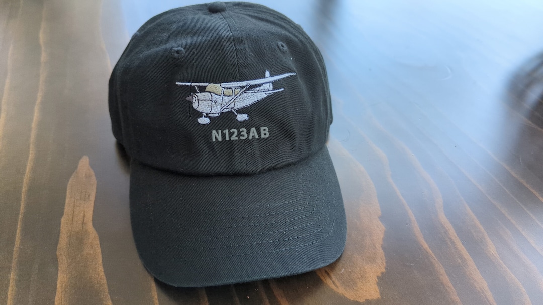 Cessna Airplane Custom Tail Number Hat, Cessna Air Plane Hat, Cessna ...