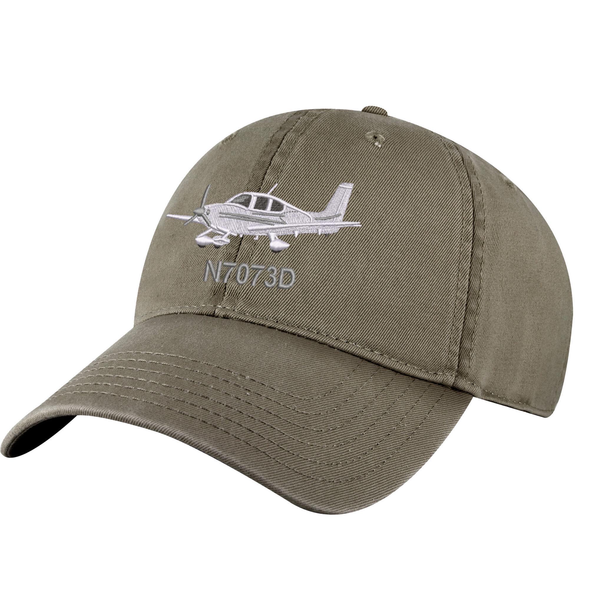Custom SR22 SR20 Airplane Pilot Hat - Personalized Tail Number Aviation ...