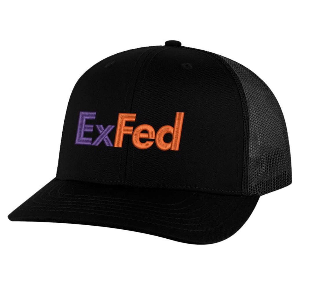 Exfed Trucker Hat – Funny Fedex Parody Mesh Cap for Delivery Drivers - Etsy