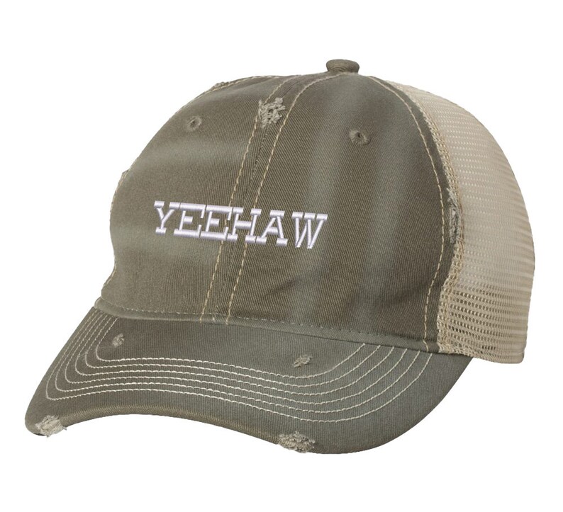 Yeehaw Distressed Trucker Hat, Urban Country Fashion Snapback Cap - Etsy