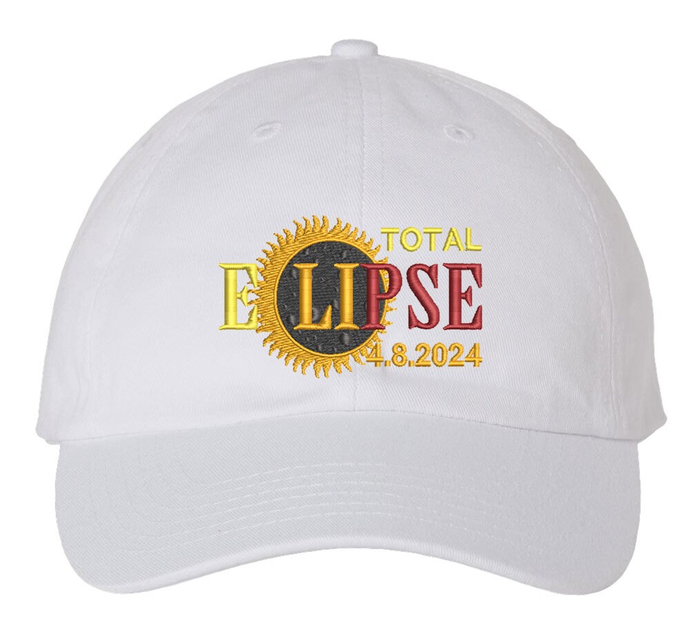 Total Solar Eclipse 4.8.2024 Baseball Cap, Solar Eclipse Hat, Celestial ...