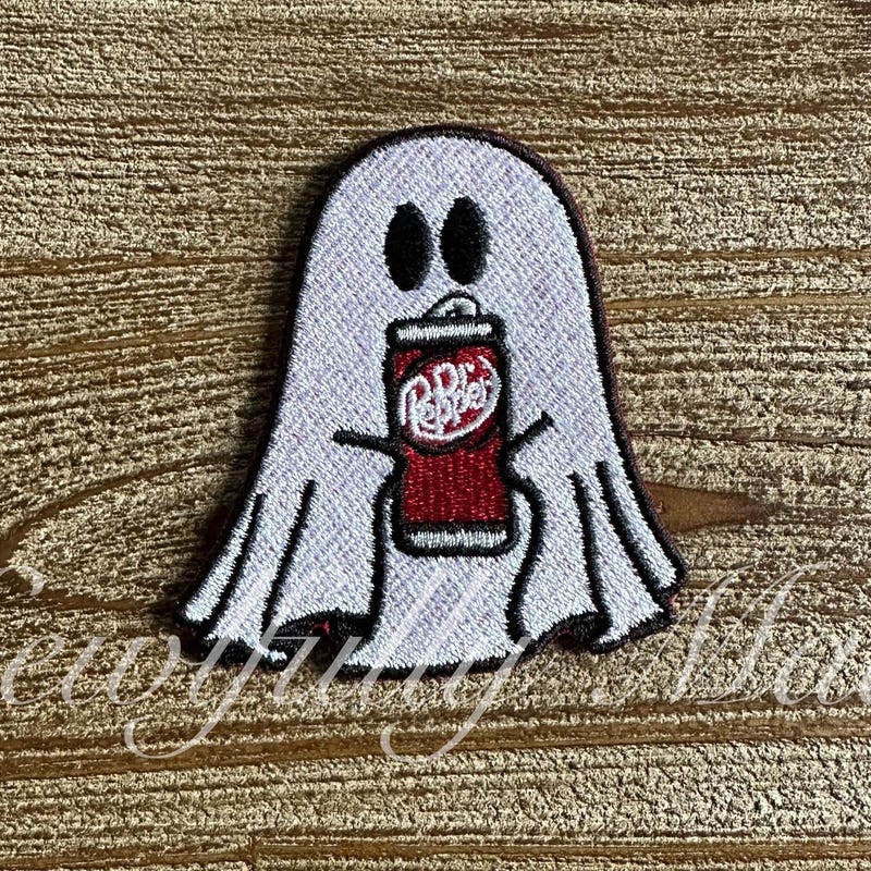 Embroidered Ghost Patches - Etsy