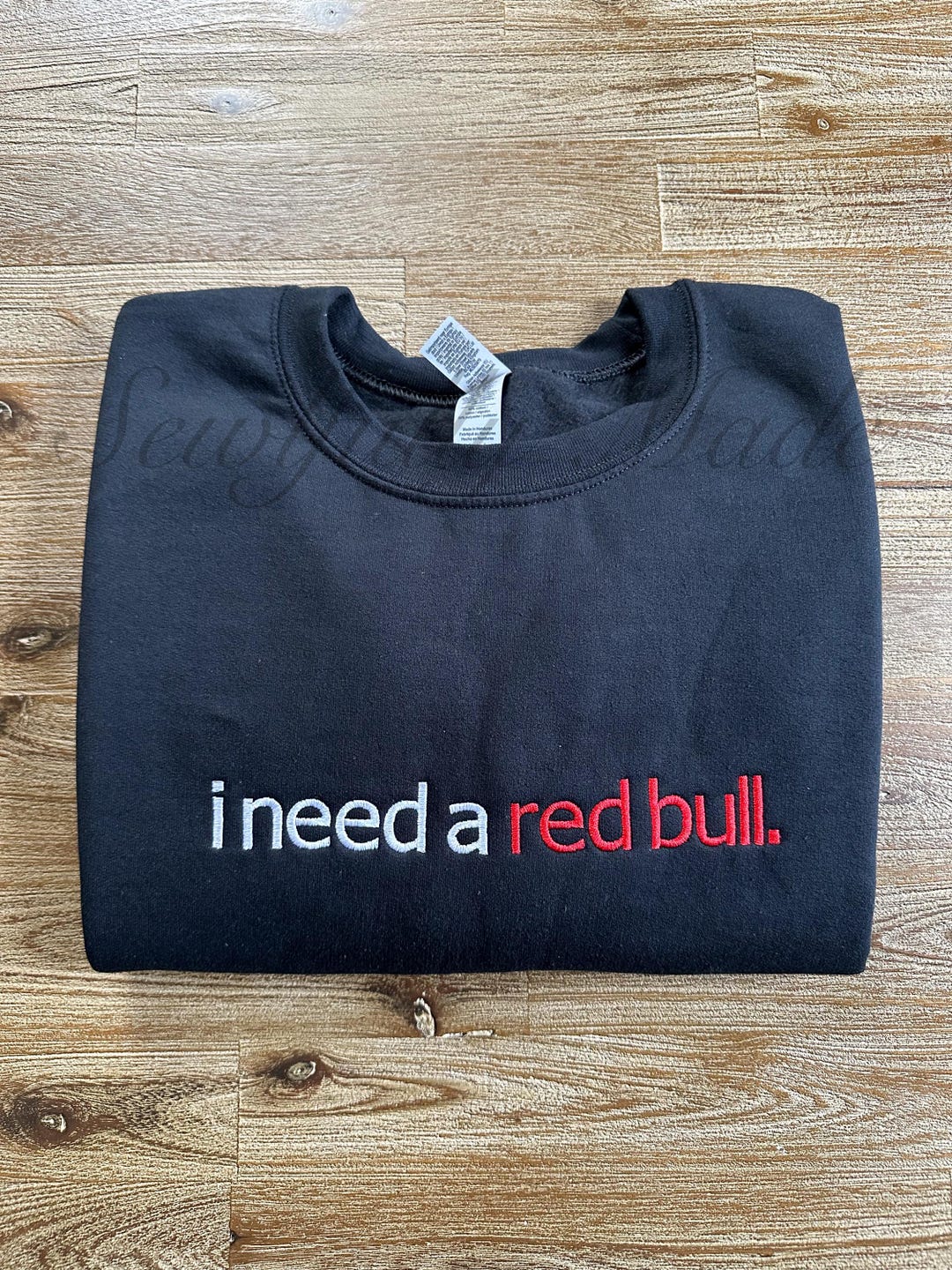 Red Bull Sweatshirt, Red Bull Crewneck, I Need a Red Bull, Funny ...