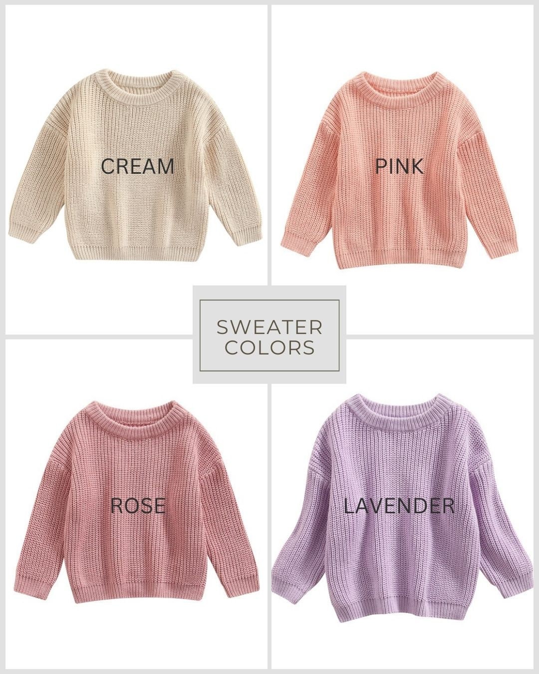 Personalized Knit Sweater, Name Sweater, Hand Embroidered Baby Name ...