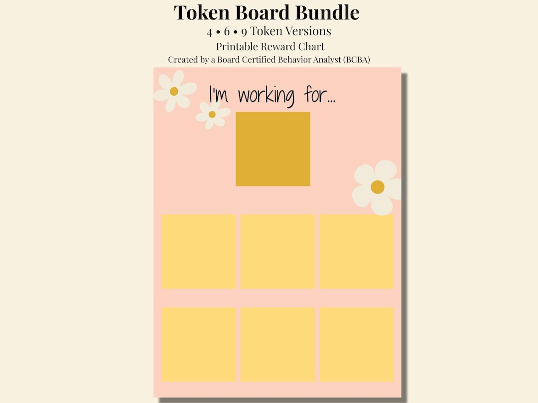 Token Board Printable Bundle | Autism Token Board | ABA Reward Chart ...