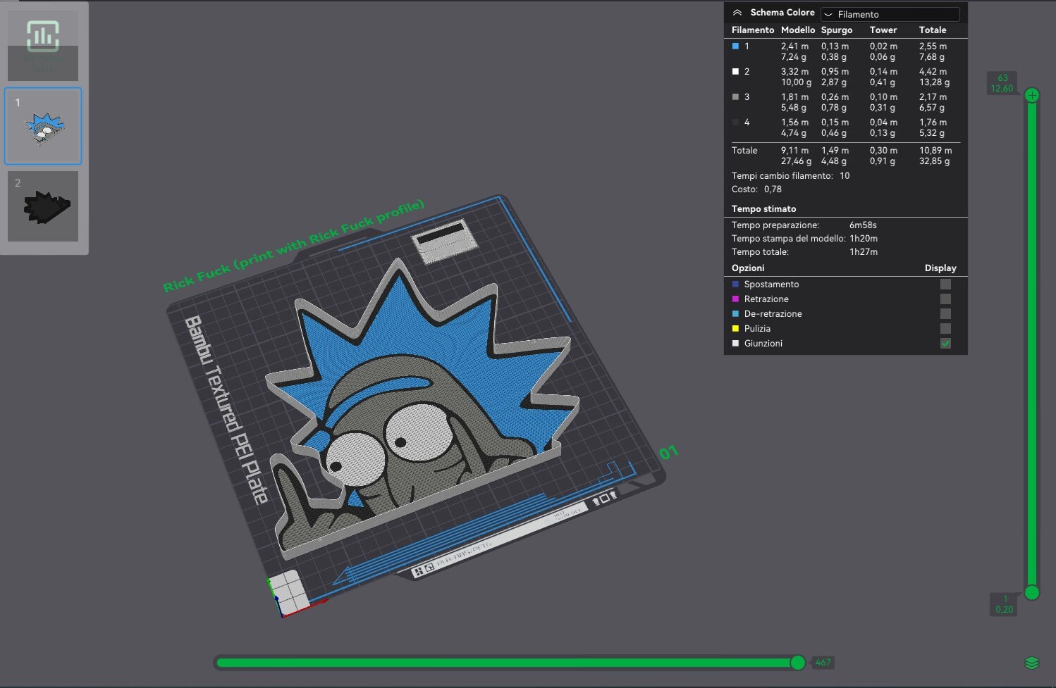 Rick and Morty 3D Print FCK Lightbox Led Lamp STL - Etsy