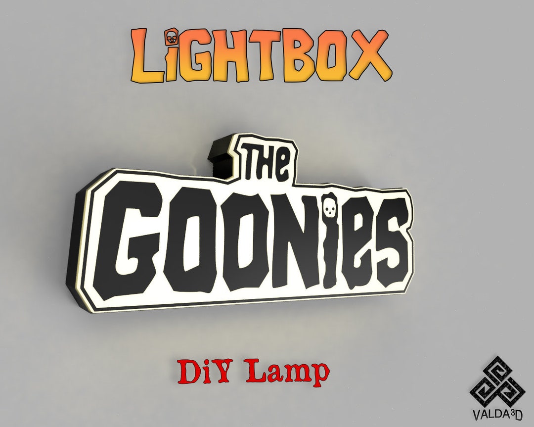 The Goonies Lightbox Led Lamp - STL DIGITAL FILE - Etsy