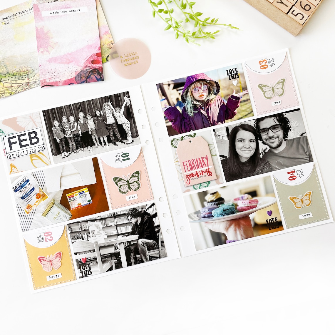 7x8.25 Project Life Canva Scrapbook Photo Templates - Etsy