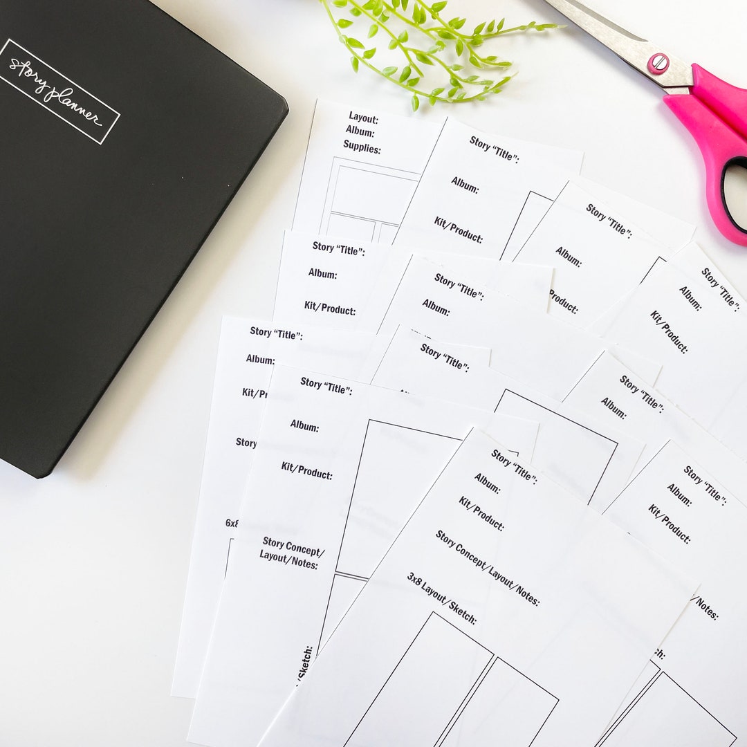 Full Set | Scrapbook Story Planning Pages - Etsy