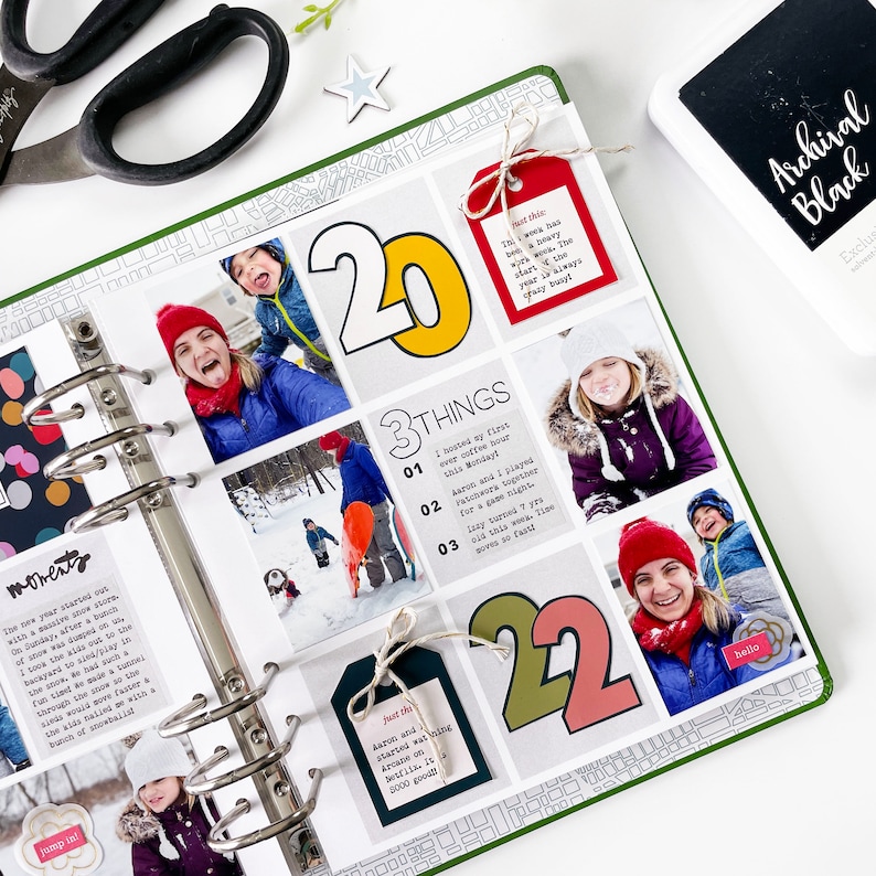 7x8.25 Project Life | Photoshop | Scrapbook Photo Templates - Etsy