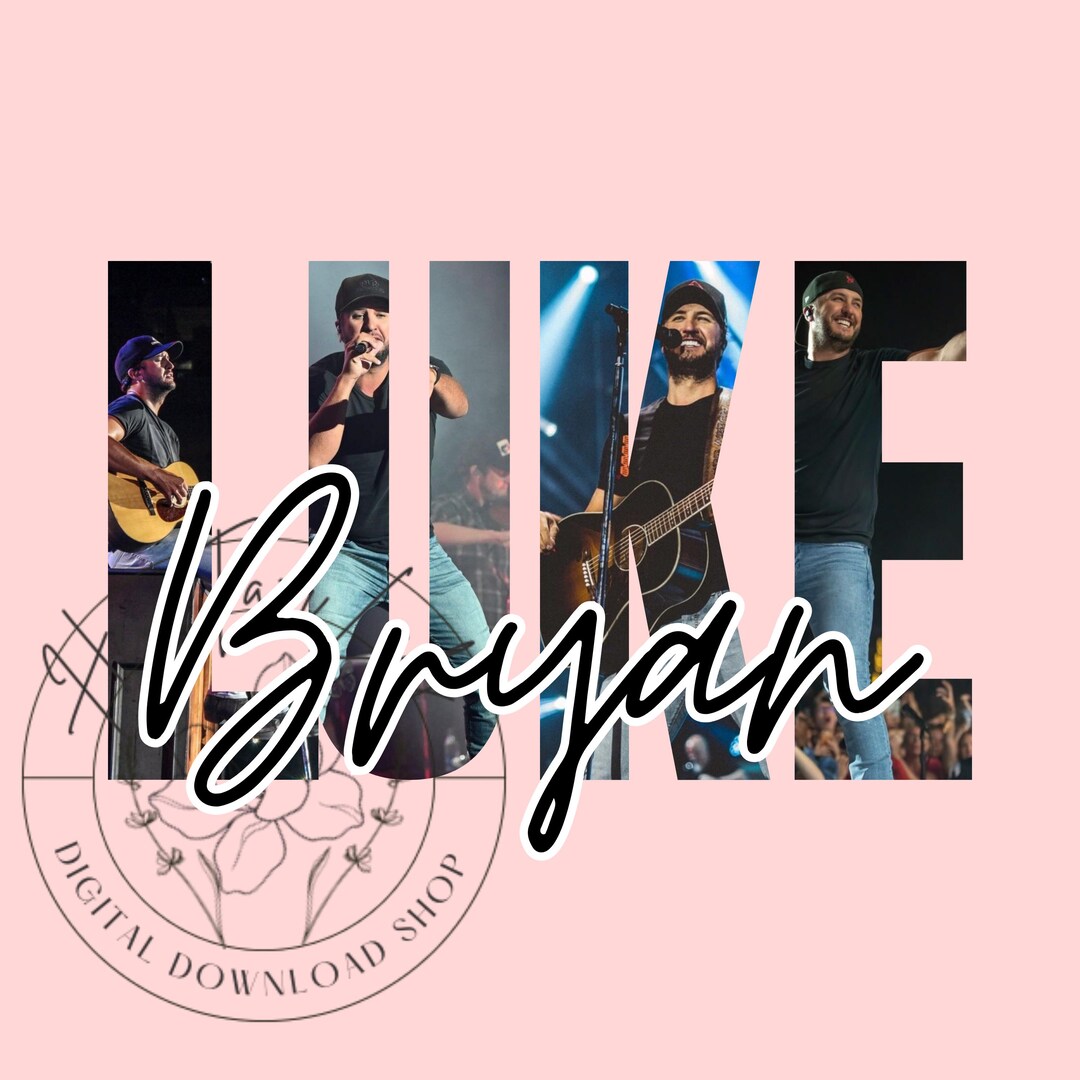 Luke Bryan, Digital Download, Concert PNG - Etsy