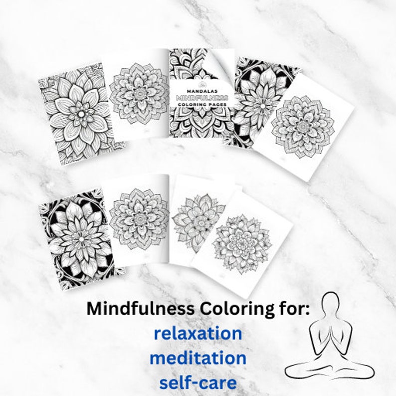 Mindful Mandalas: Serene Coloring Pages for Self-care and Inner Harmony ...