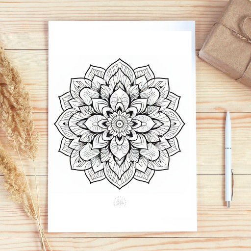Mindful Mandalas: Serene Coloring Pages for Self-care and Inner Harmony ...