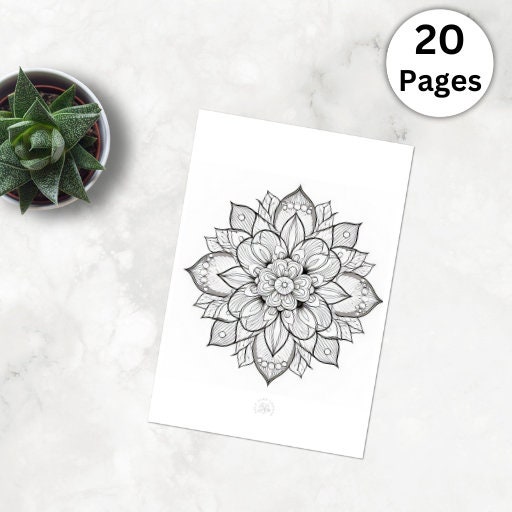 Mindful Mandalas: Serene Coloring Pages for Self-care and Inner Harmony ...