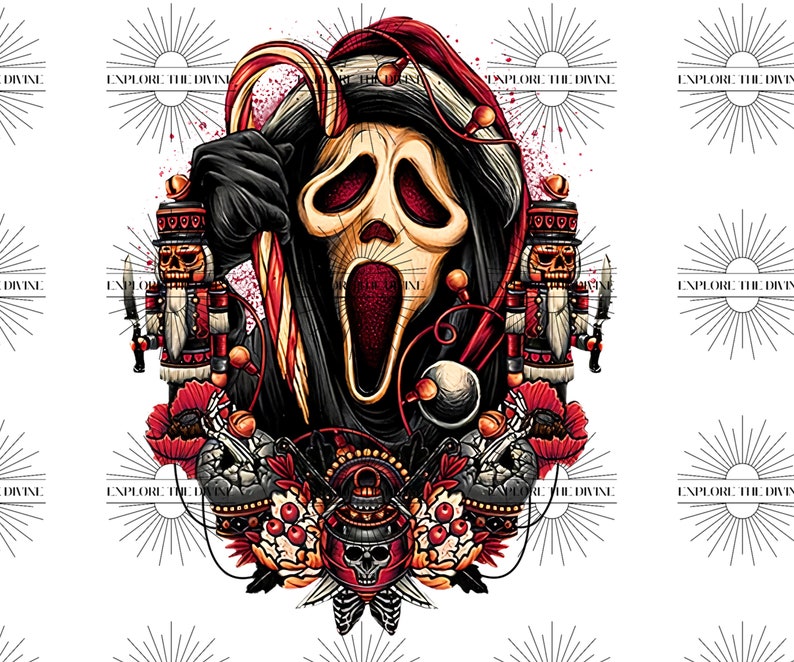 SCREAM CHRISTMAS PNG - Etsy