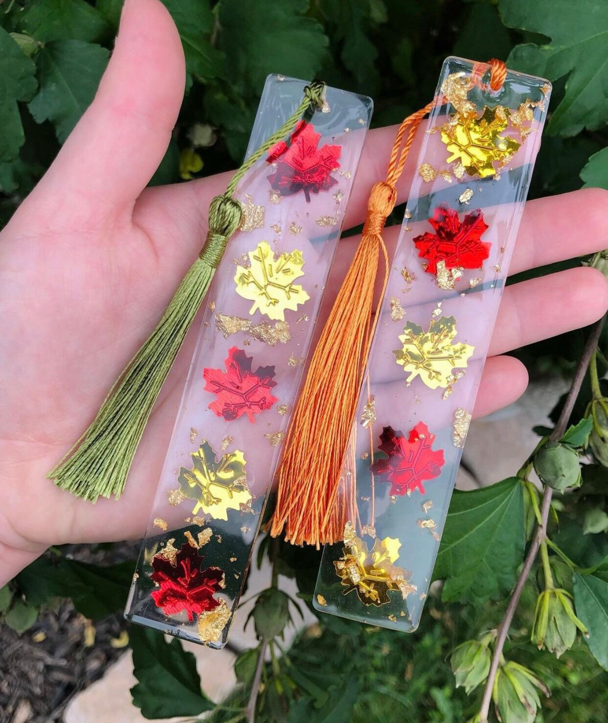 Fall Resin Bookmark | Halloween Resin Bookmark | Fall Bookmark ...