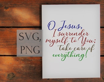 Surrender Novena Prayer Cards - Etsy