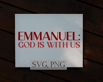 Emmanuel God is With Us Svg - Etsy