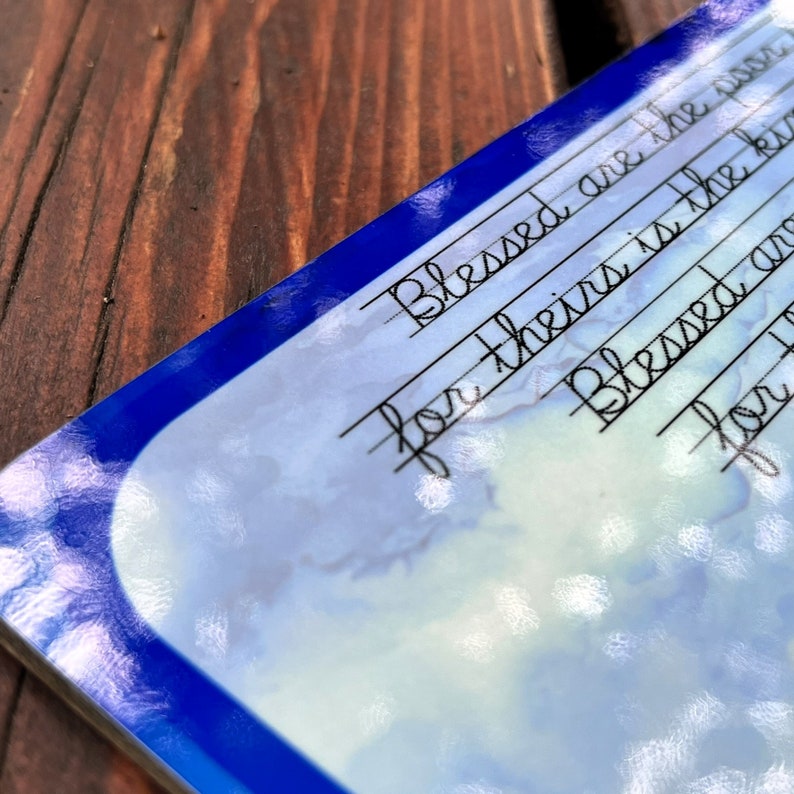 Beatitudes Customizable Portable Prayer Tracing Practice Board Dry ...