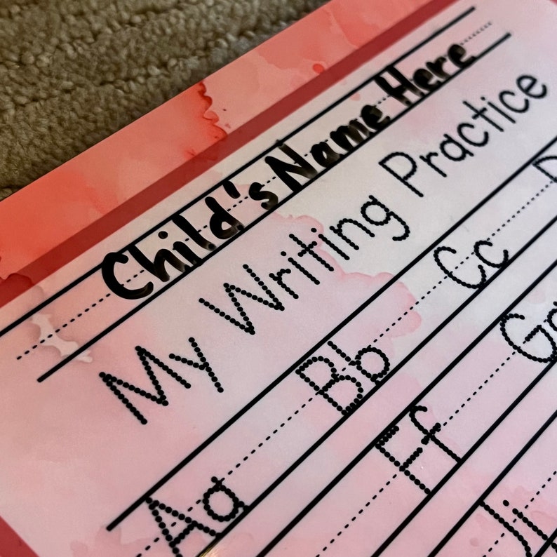 Cursive, Print, or Lines Handwriting Tracing Practice/customizable ...