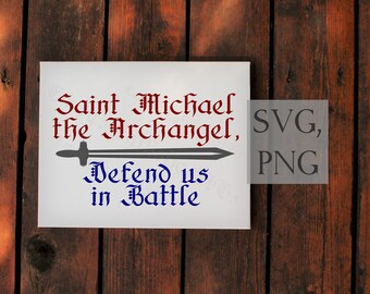 Saint Michael the Archangel Stamp - Etsy