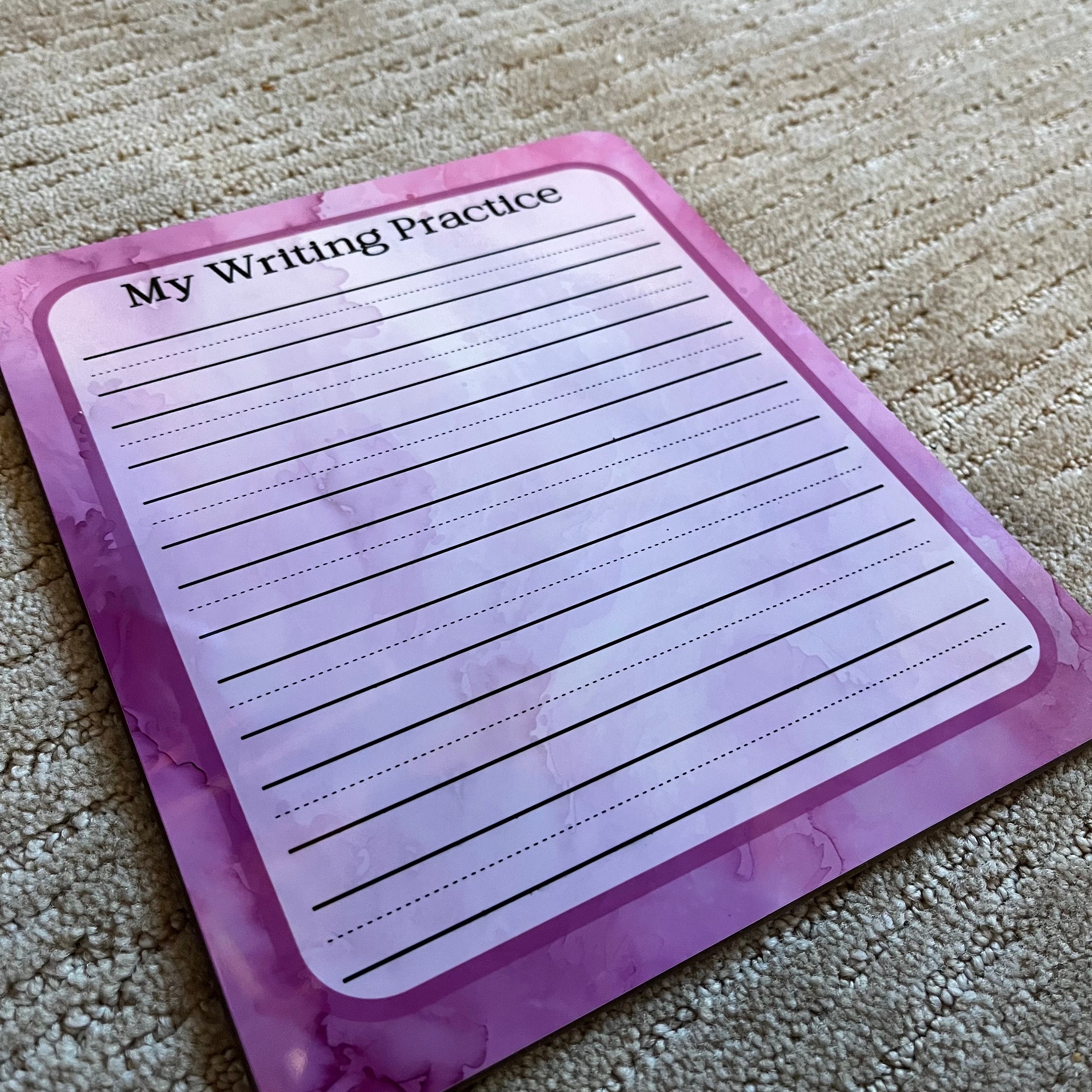 Cursive, Print, or Lines Handwriting Tracing Practice/customizable ...