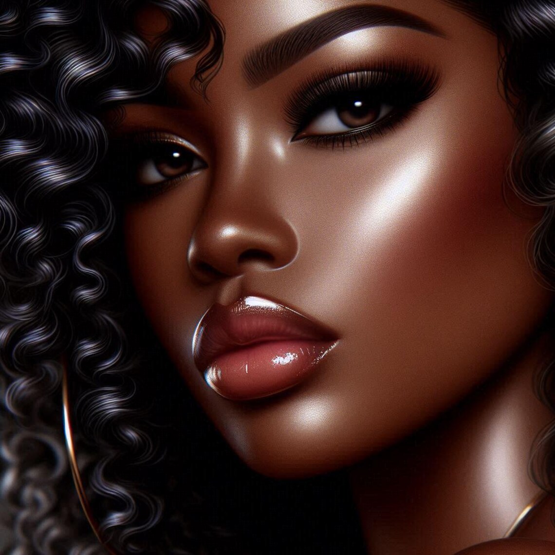 Melanin, Black Girl, Black Woman Clipart, Digital Download, Journal, - Etsy