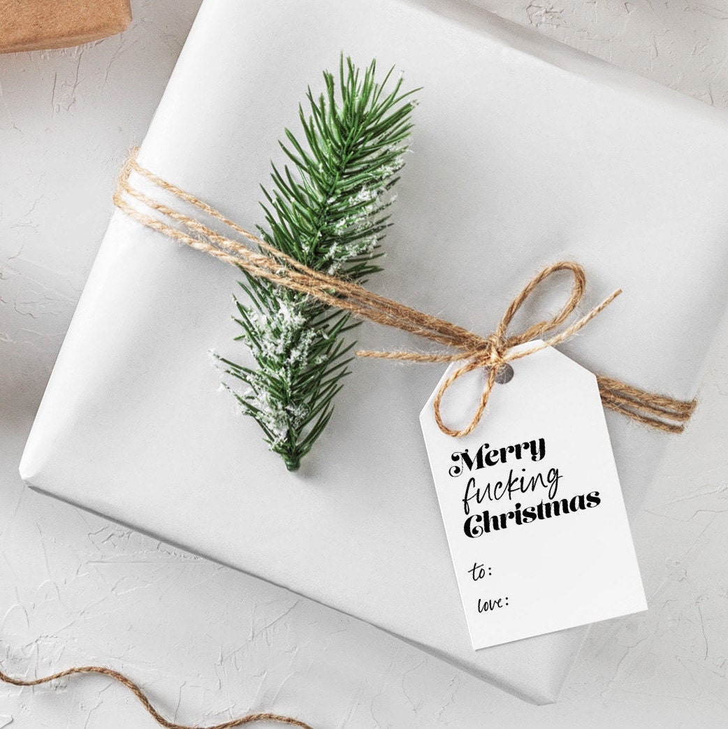 Printable Holiday Gift Tags, Set of 8 Different Designs, Instant ...
