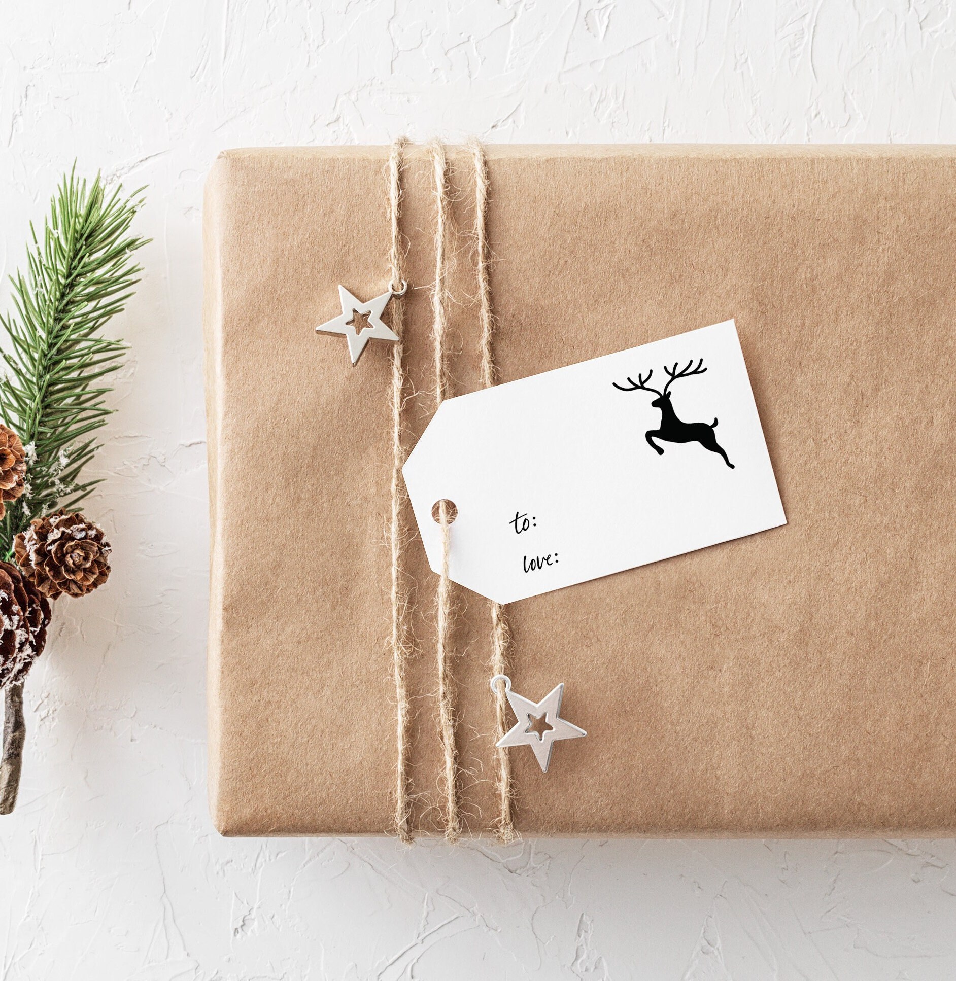 Printable Holiday Gift Tags, Set of 8 Different Designs, Instant ...
