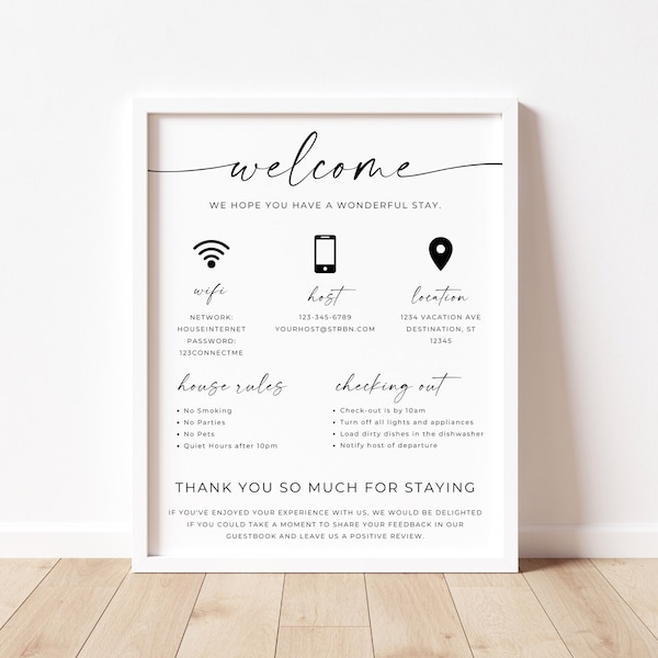 Vacation Rental Sign - Etsy