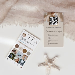 Instagram Profile Business Card, Editable IG Business Card, Business ...