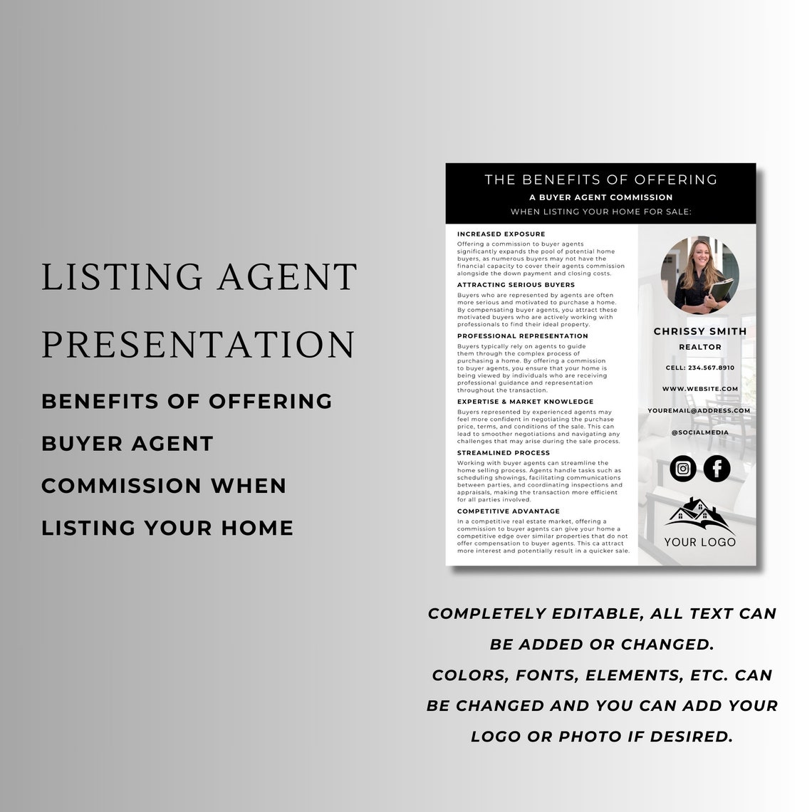 Realtor Listing Agent Presentation, Benefits of Offering Buyer Agent ...