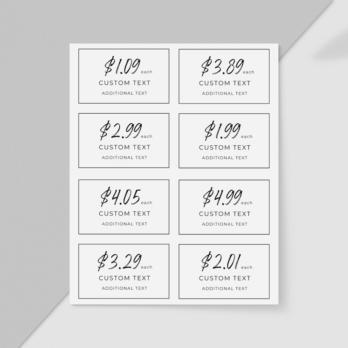 Price Tags for Markets, Price Label for Grocery Store, Product Price ...