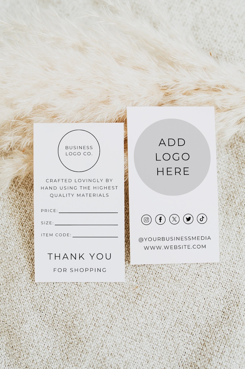 Business Price Tags, Modern Small Business Price Tag, Hanging Clothing ...