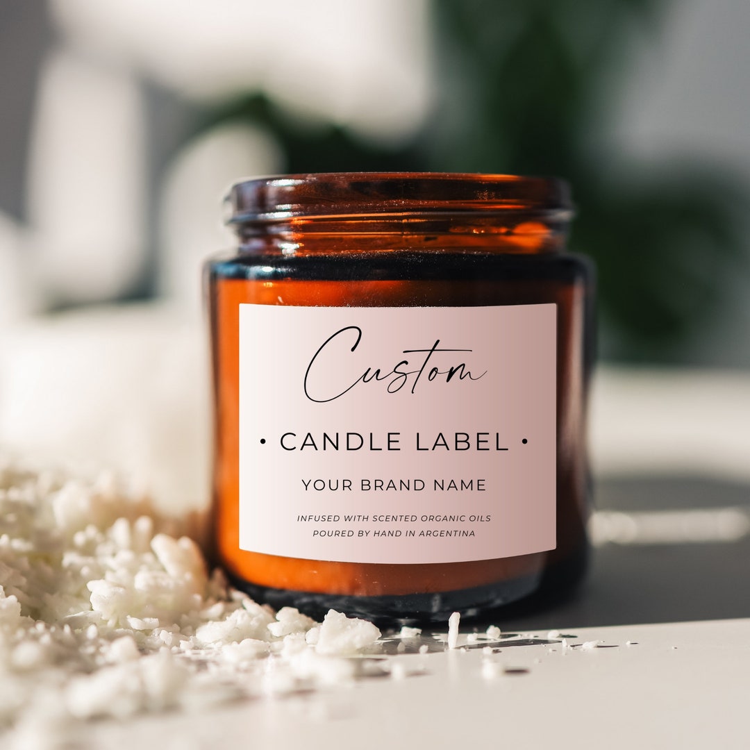 Custom Candle Label Printed, Create Your Own Candle Labels, Custom ...