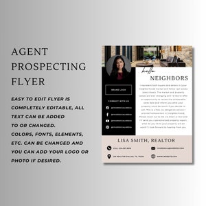 Realtor Prospecting Flyer, Real Estate Custom Marketing Letter, New ...