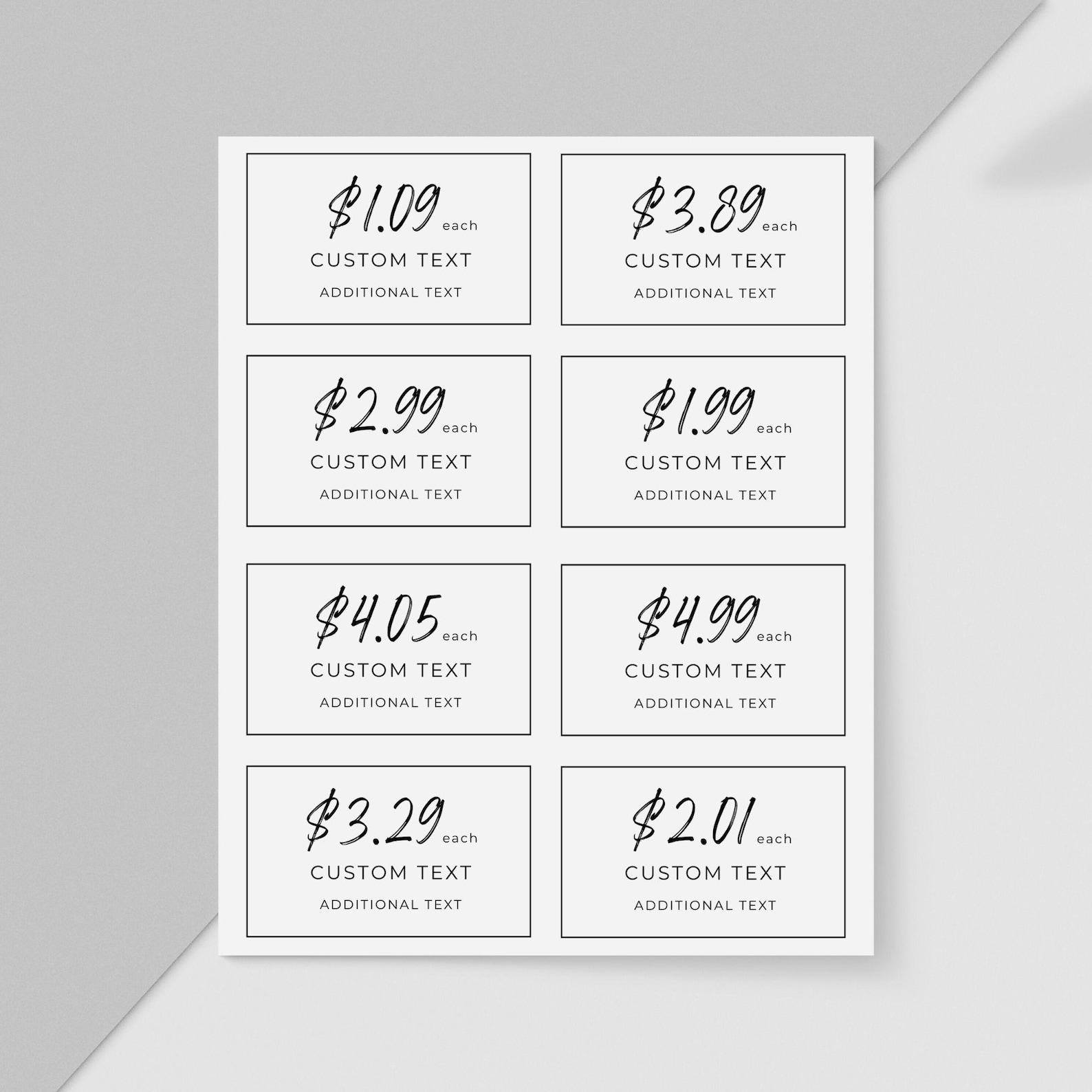 Price Tags for Markets, Price Label for Grocery Store, Product Price ...