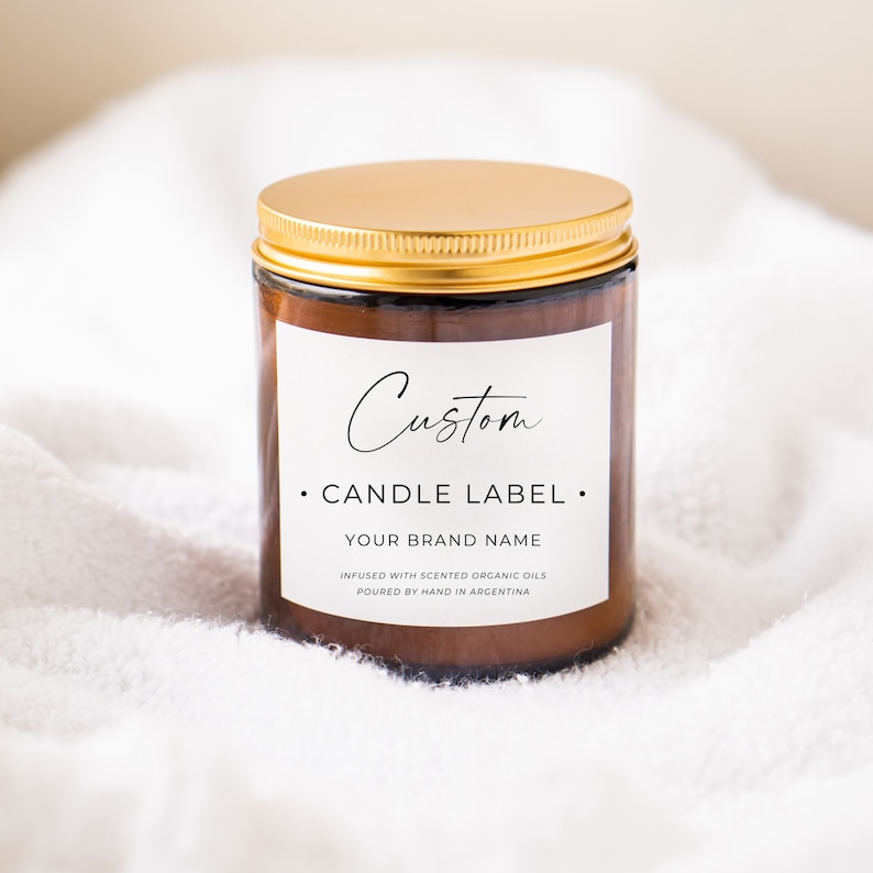 Custom Candle Label Printed, Create Your Own Candle Labels, Custom ...