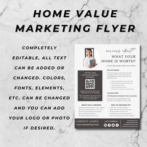 Home Value Marketing Flyer, Property Flyer, CMA Mailer, Lead Magnet ...