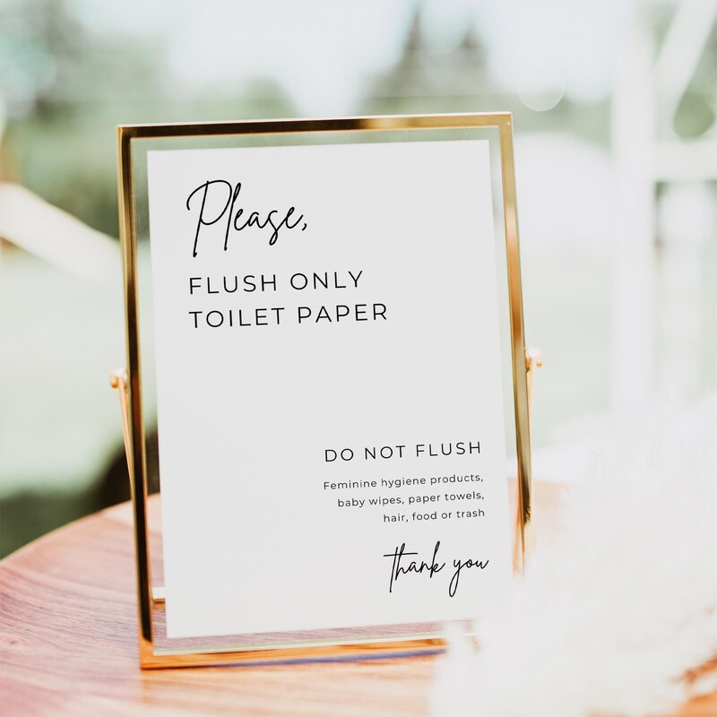 Toilet Paper Only Signs - Etsy