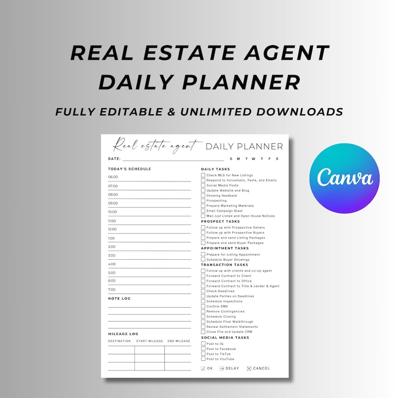 Real Estate Agent to Business Planner, Real Estate Agent Daily ...